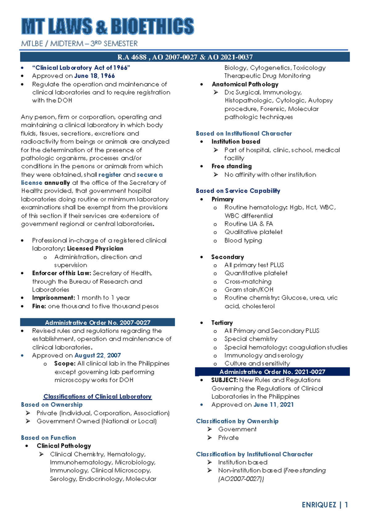 2. RA 4688, AO 2007-0027 & AO 2021-0037 - MTLBE / MIDTERM – 3 RD ...
