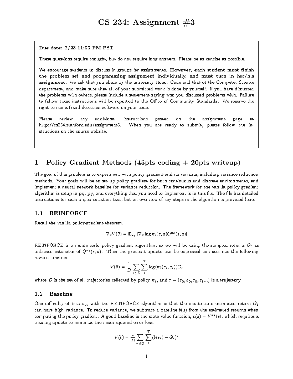 Assignment 3 solution - This was a project for cs class - Due date: 2/23 11:00 PM PST These ...
