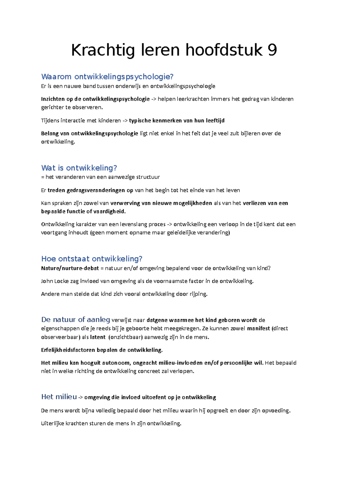 Krachtig leren hoofdstuk 9 - Tijdens interactie met kinderen ...