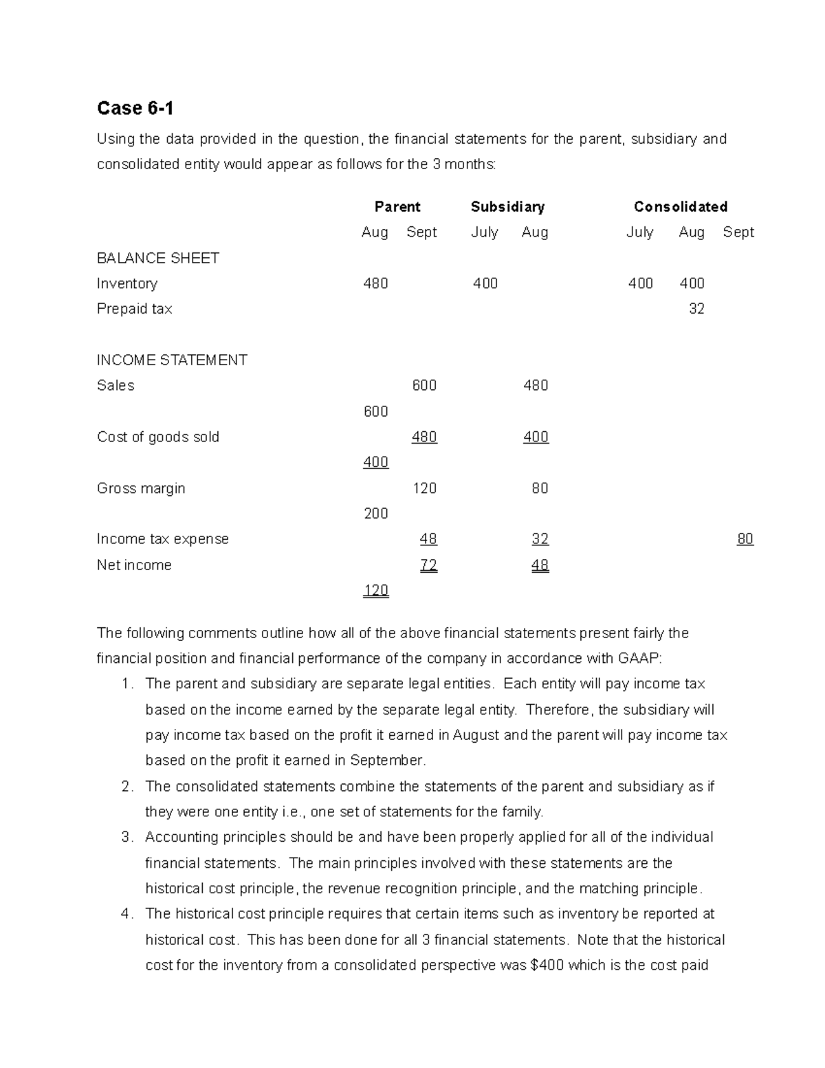 Chapter 6 Solutions - Advanced Financial Accounting Solution - Case 6 ...
