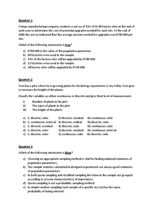 Chapter 1 Sampling Distributions - 𝐂𝐇𝐀𝐏𝐓𝐄𝐑 𝟏 𝐒𝐀𝐌𝐏𝐋𝐈𝐍𝐆 𝐃𝐈𝐒𝐓𝐑𝐈𝐁𝐔𝐓𝐈𝐎𝐍𝐒 INTRODUCTION Statistical ...
