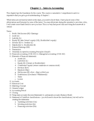 7 - Chart of Accounts - Account Title Definition Classification ...
