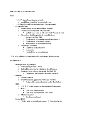 KIN 215 - Units 6-10 Notes - Unit 5 – Inertia & Momentum Define the ...