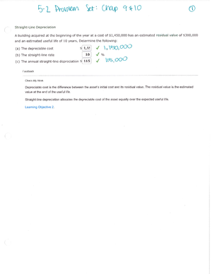 Problem Set Week1 - Week One Assignment - ACC202 - Studocu