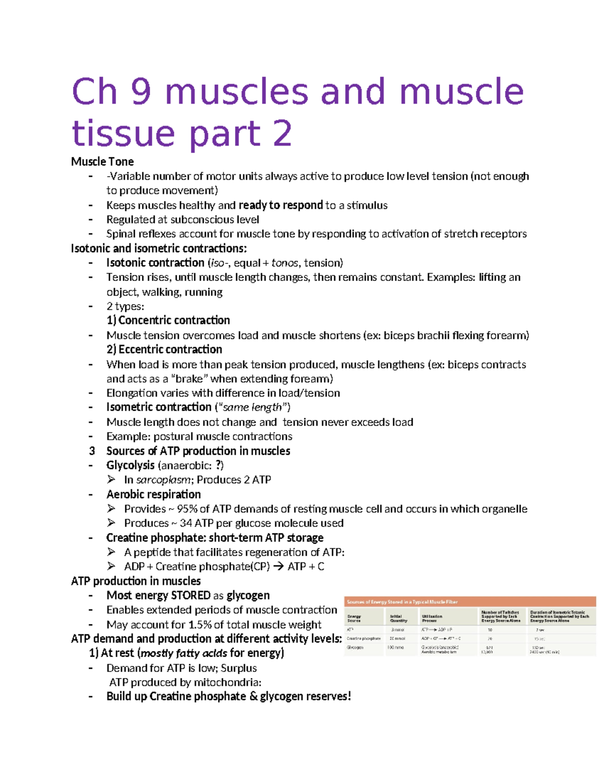 Ch 9 muscles and muscle tissue part 2 - Examples: lifting an object ...