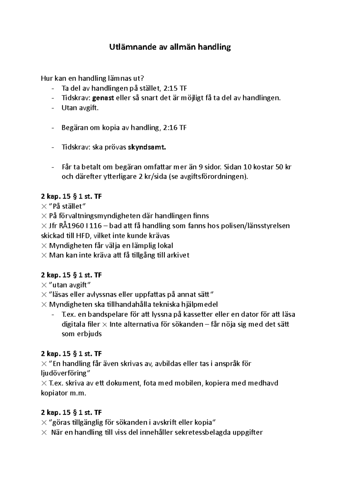 Utlämnande av allmän handling - Utlämnande av allmän handling Hur kan ...