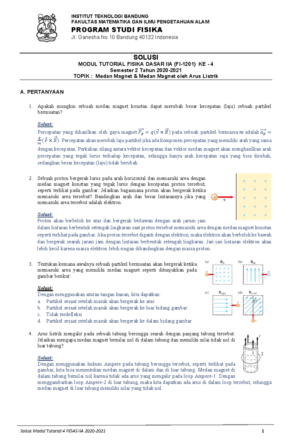 Solusi Modul Tutorial 4 Fidas IIA 2020-2021 - INSTITUT TEKNOLOGI BANDUNG FAKULTAS MATEMATIKA DAN ...