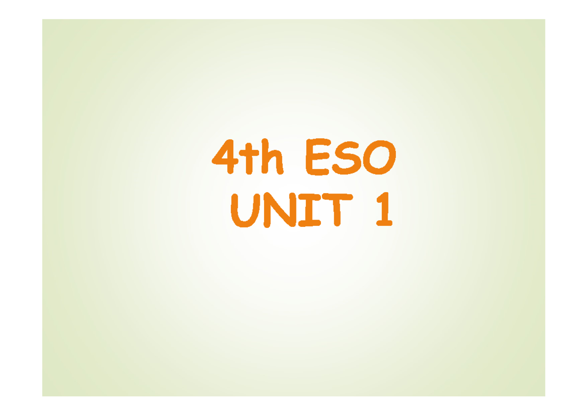 4th ESO - Future Tenses - El futuro - Will is often used with: 1- Future plans and intentions: I ...