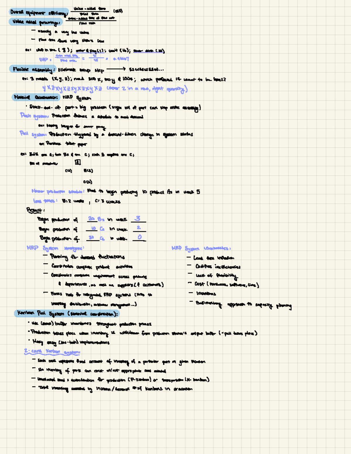 Lean Operations - Value added time Overall equipment efficiency : total ...
