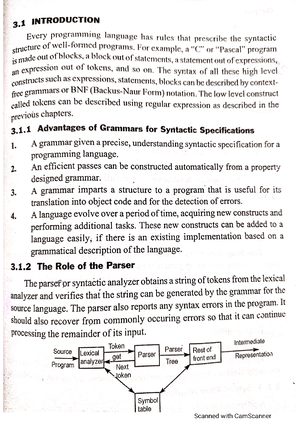 CD Unitiii - zxc - UNIT III Intermediate Code Generation 9 Intermediate ...