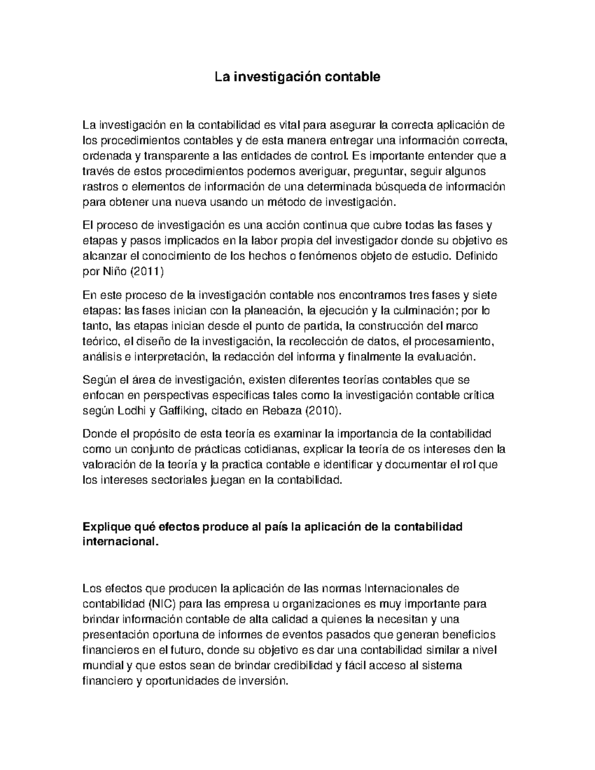 F ORO.La investigación contable - La investigación contable La ...
