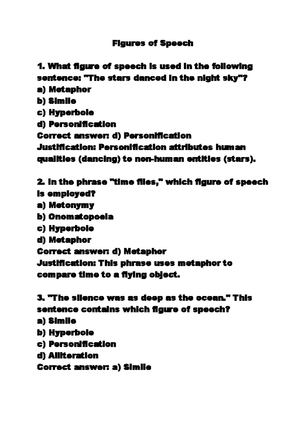 Figures-of-Speech - Lecture notes about figures of speech - Figures of ...