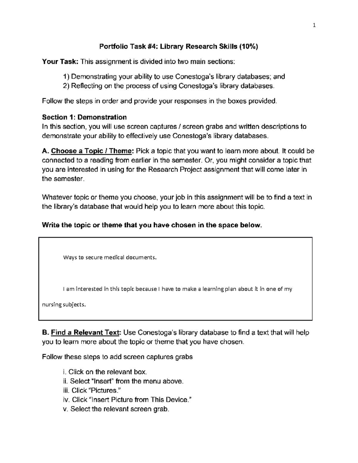 Week 7 - Portfolio Task 4 - Library Research Skills - Ways to secure ...