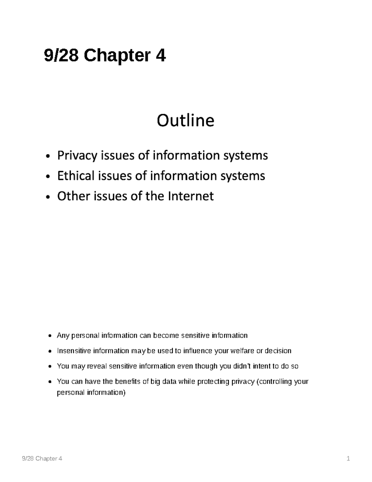 928 Chapter 4 Teaches About Introduction To Information Systems From Class Textbook 9 28