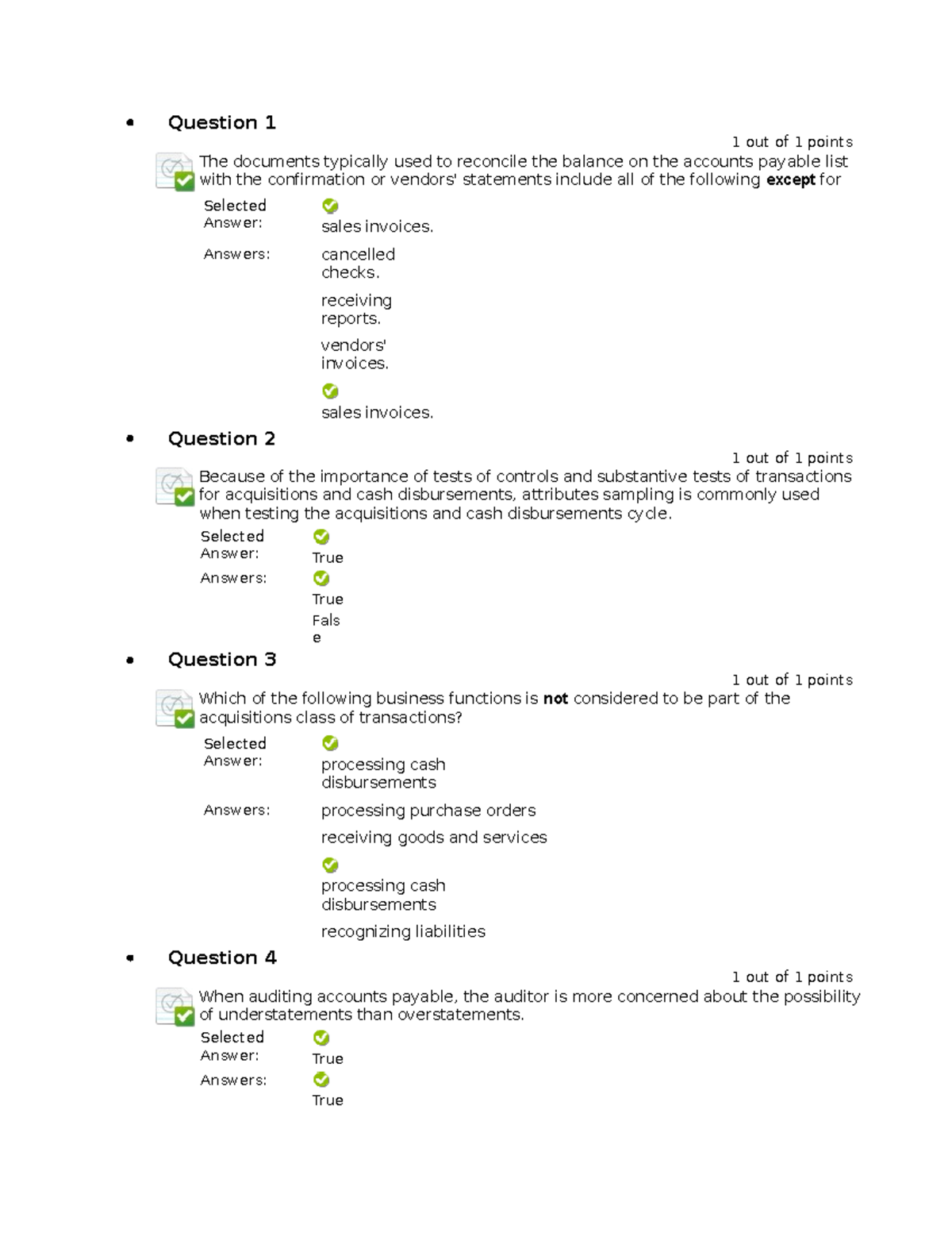 Chapter 18 Questions and answers - Question 1 1 out of 1 points The ...