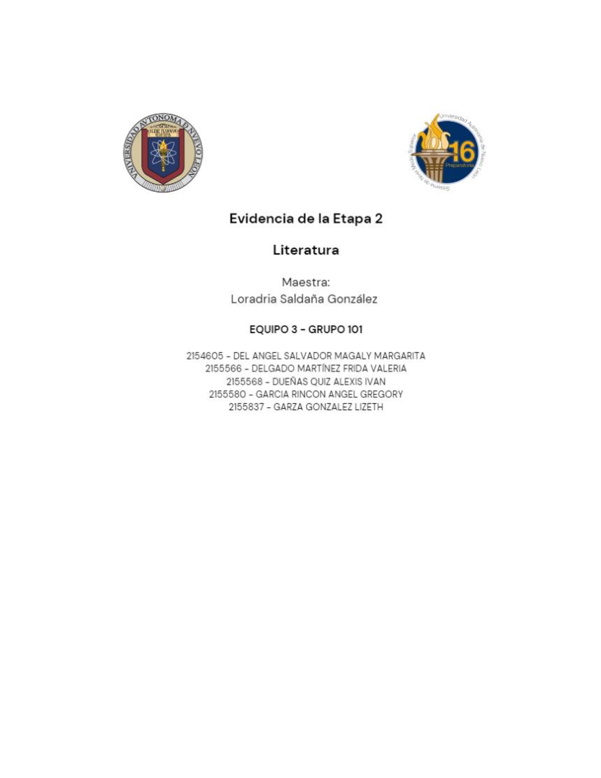Equipo 3 EV2 Literatura - “VAMONOS” En el presente reporte de lectura hablamos sobre el cuento ...