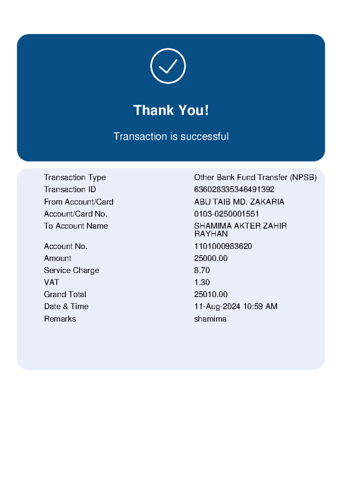 Other NPSB1723352483876 - Mathematics - Thank You! Transaction is ...