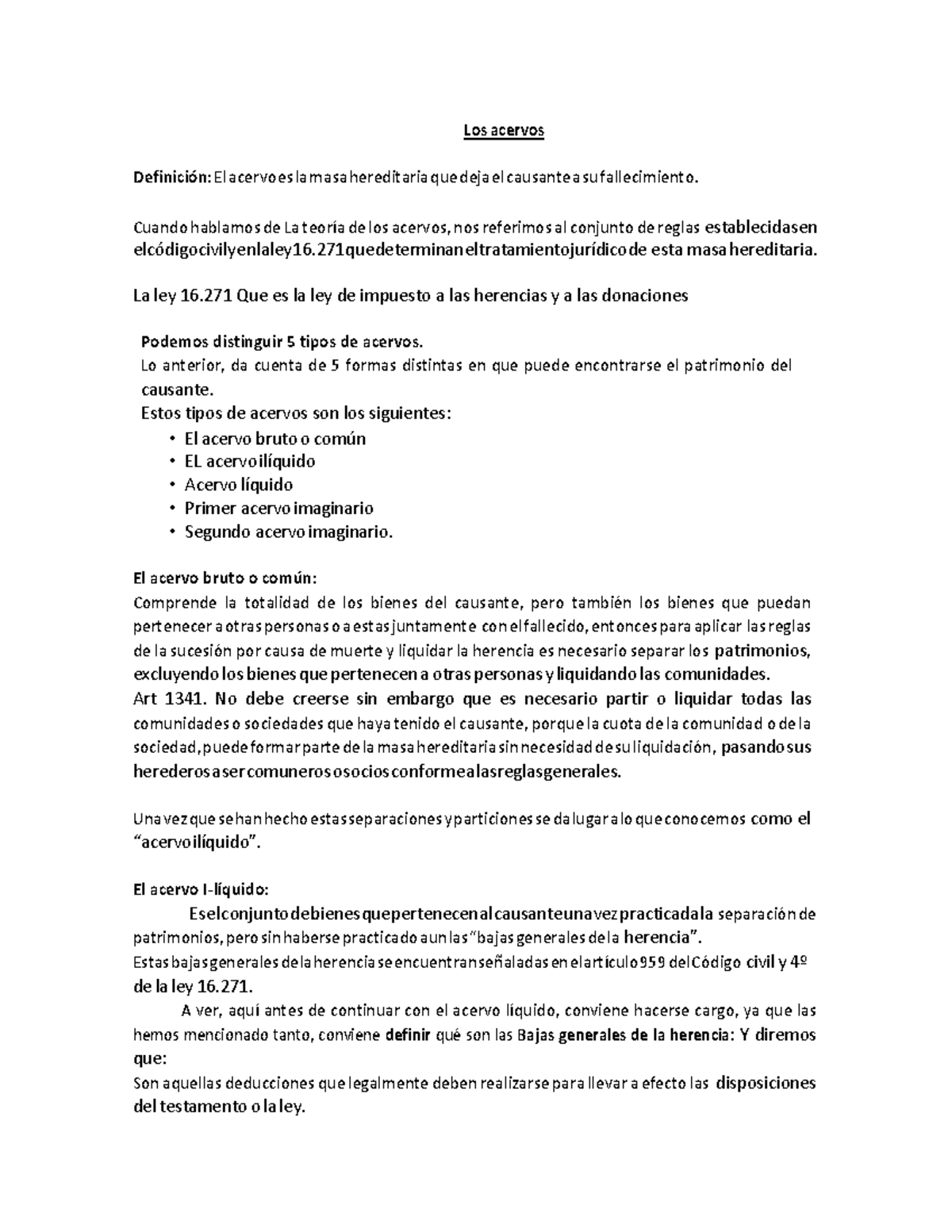 7.6 Los-acervos 6 7 - ... - Los acervos Definición: El acervo es la ...