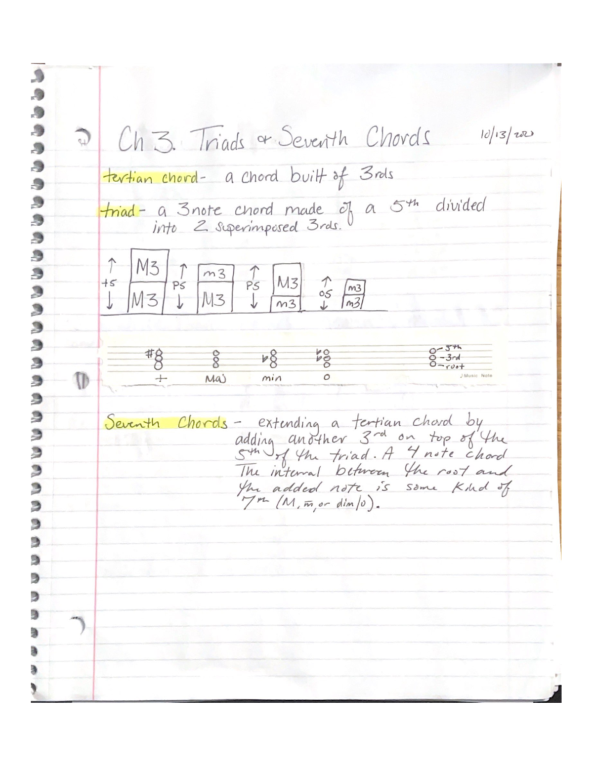 Music Theory 1 Lecture Notes - MUS-117 - Studocu