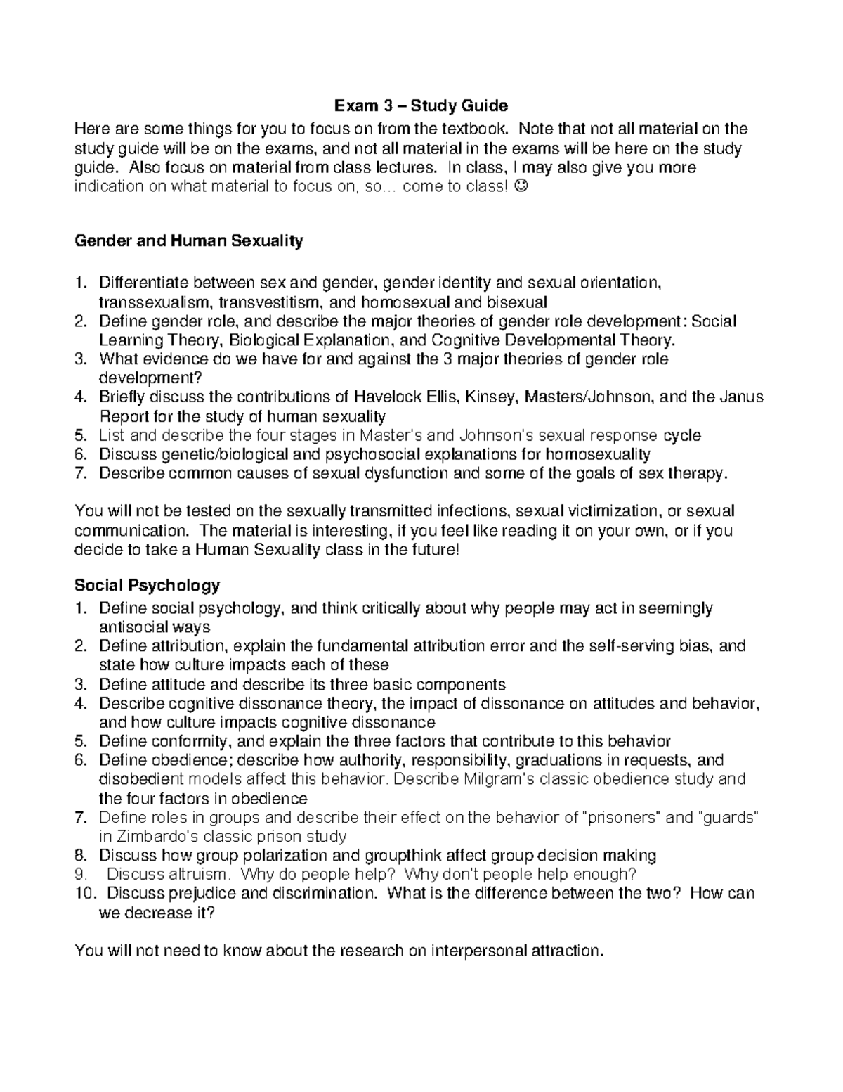 P1 Study Guide Exam 3 Exam 3 Study Guide Here Are Some Things For p1-study-guide-exam-3-exam-3-study-guide-here-are-some-things-for