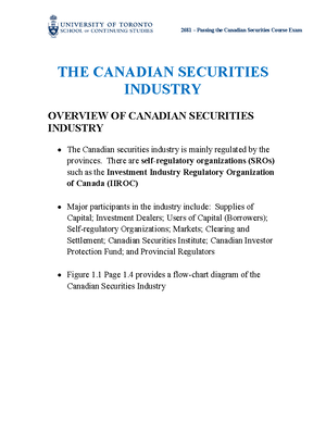 Canadian Securities Course Volume Two Supplemental Questions - CSC ...