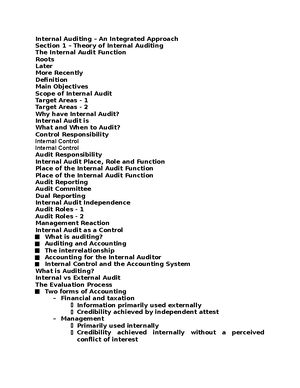 Chapter 3 Auditing Notes - Internal Auditing: Assurance & Advisory ...
