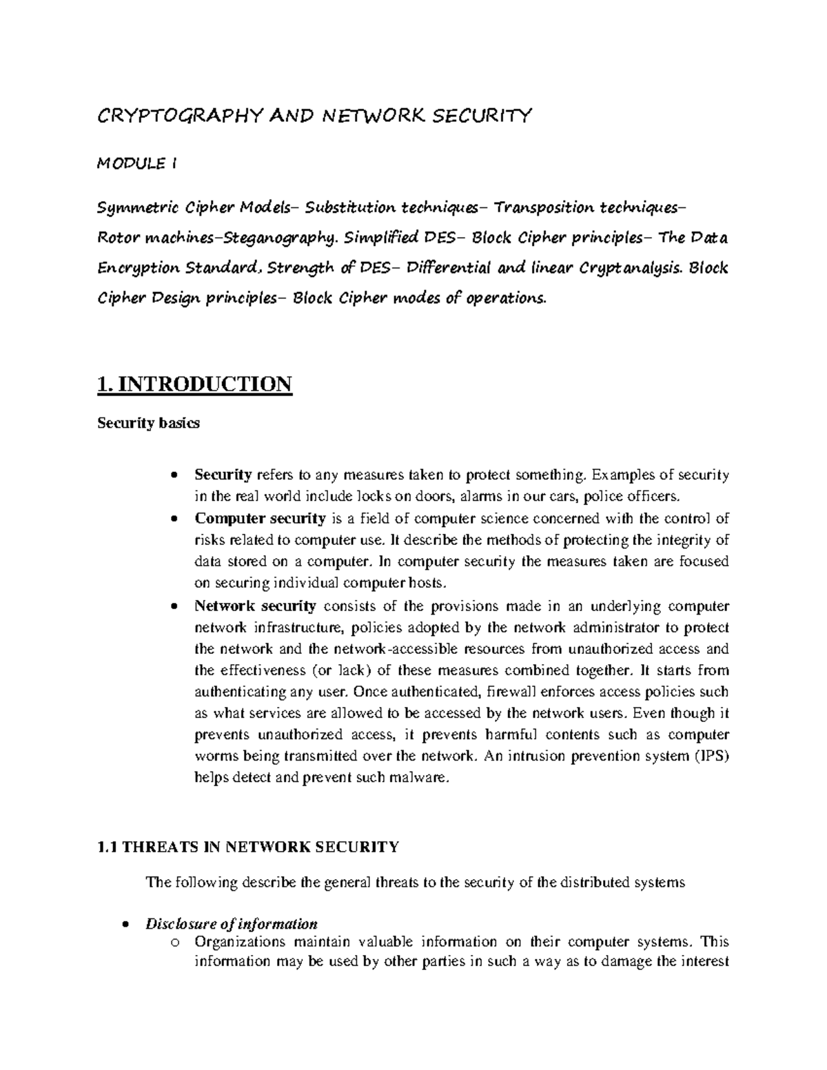 CNS - Cryptography and network security - CRYPTOGRAPHY AND NETWORK ...