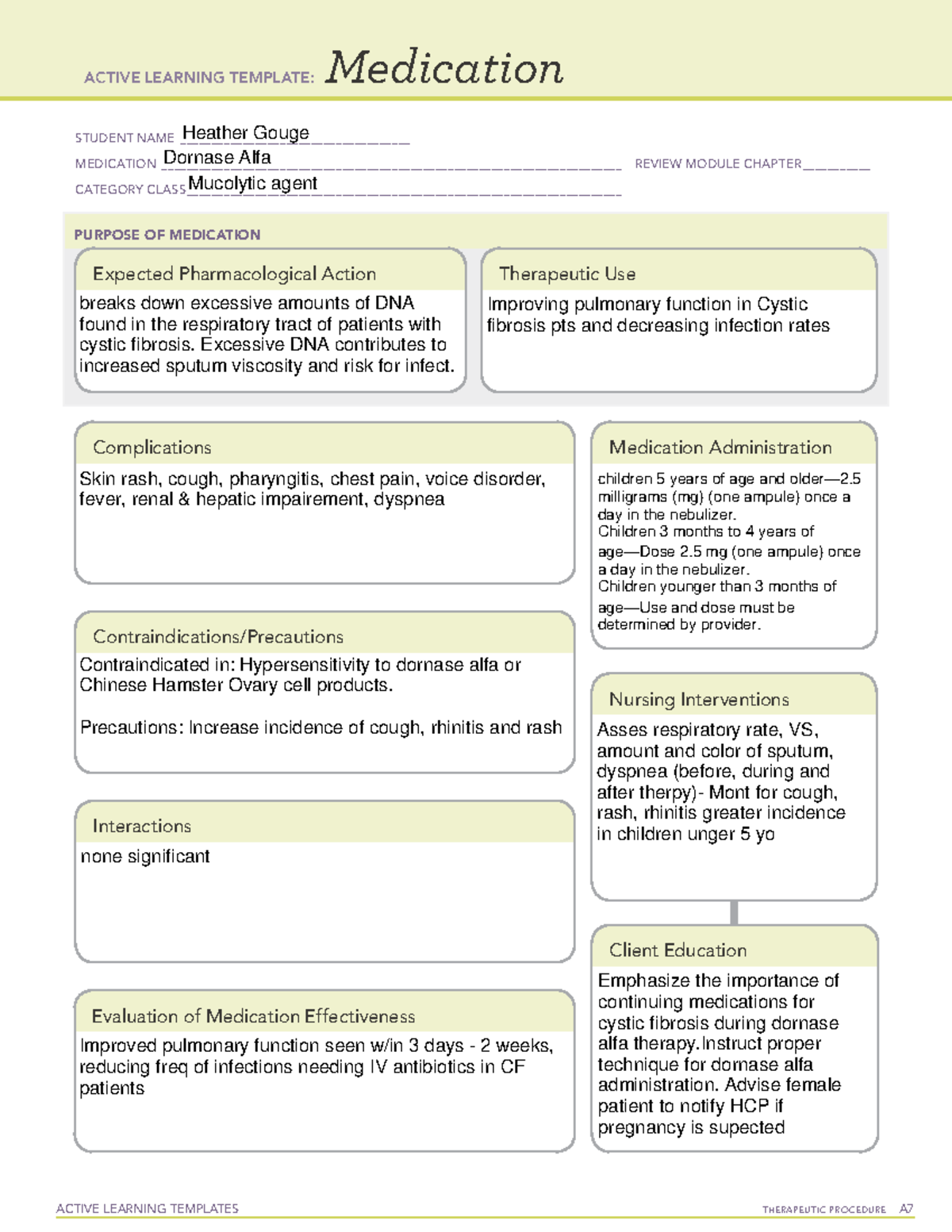 Dornase Alfa med sheet - ACTIVE LEARNING TEMPLATES THERAPEUTIC ...