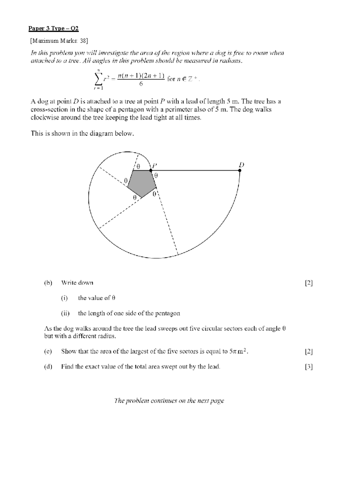 Paper 3 - Q 2 - Mathematics: Analysis and Approaches HL - Paper 3 Type ...