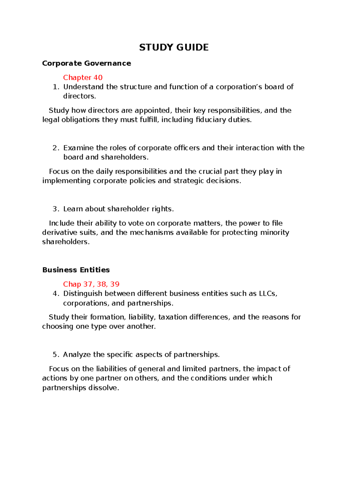FE Study Guide AND Sample Question Types - STUDY GUIDE Corporate ...