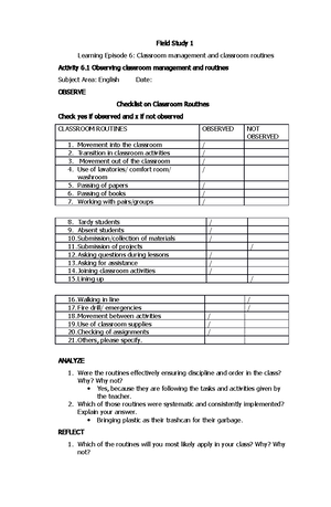 Field Study 1 ep7 done - Fs1 book - Field Study 1 Learning Episode 7 ...