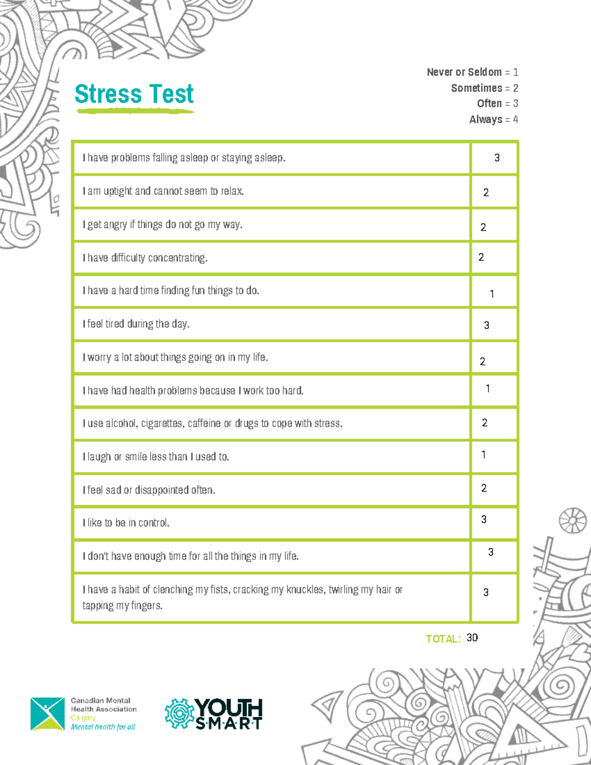 Stress Test, Effects of Stress - Stress Test I have problems falling ...