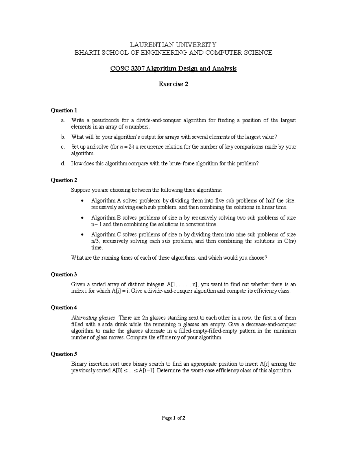 Exercise 02 - He is adamant about simple well written solutions - Page ...