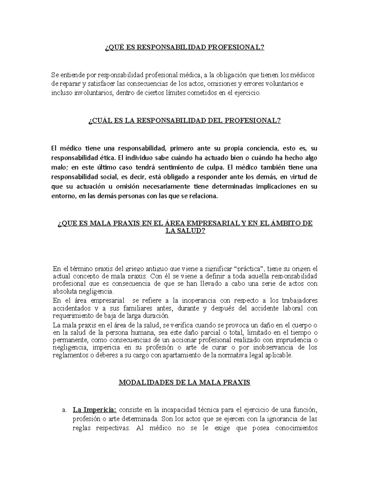 494477069 Que Es Responsabilidad Profesional - ¿QUÉ ES RESPONSABILIDAD ...