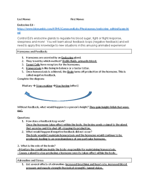 Assignments 2 Week 1 Biology - Assignment Chapter 2 – Week 1 How do ...