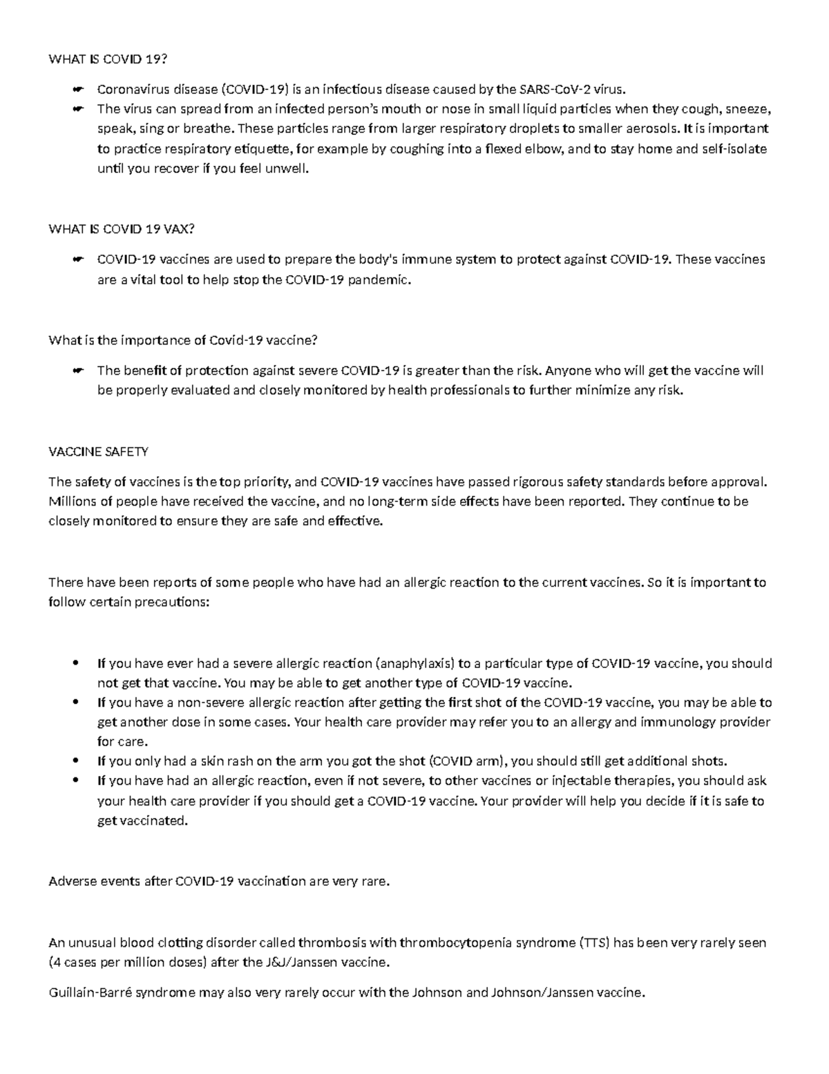 Covid - my notes po - WHAT IS COVID 19? Coronavirus disease (COVID-19 ...
