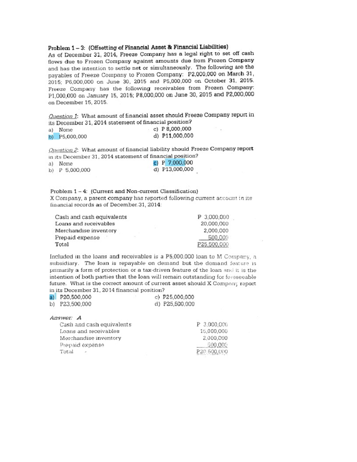 Accounting sample problem - Studocu