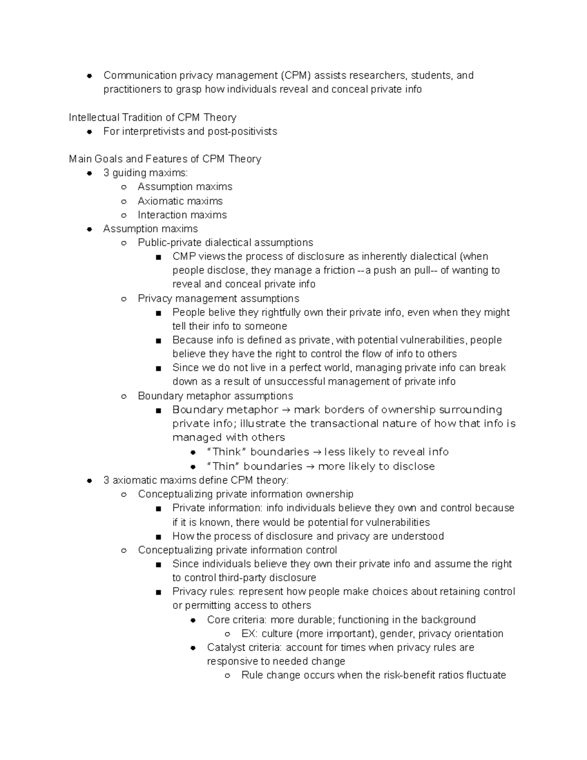3 11 Chapter 25 Communication Privacy Management Theory - Communication ...