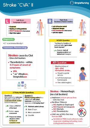 7. Stroke 3 - Stroke ‘’CVA’’ III Risk of Self Neglect “Dress the weaker ...