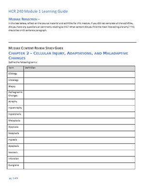 Learning Guide 3 - MODULE REFLECTION – In the box below, reflect on the ...