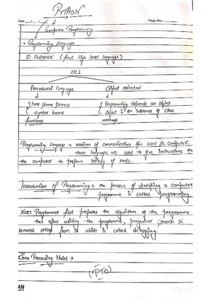 Python Unit-5 - read carrefully - Python packages A python package is a ...