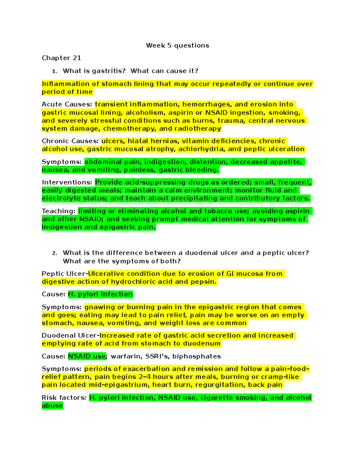 Week 5 questions - study guide - NO 220 - Studocu
