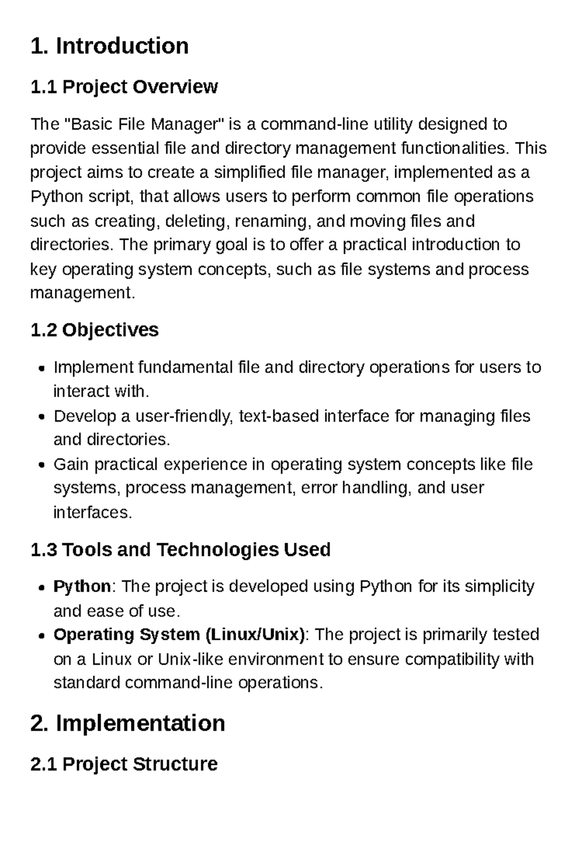 Untitled design - uqgqf fgf9g - 1. Introduction 1 Project Overview The "Basic File - Studocu