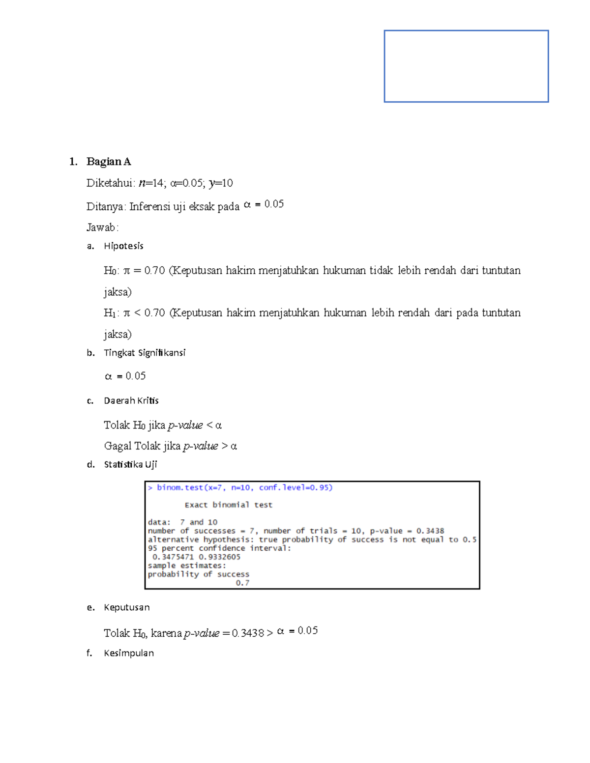 Analisis Data Kategorik - 2- Inferensi uji eksak - Likelihood - Bagian ...