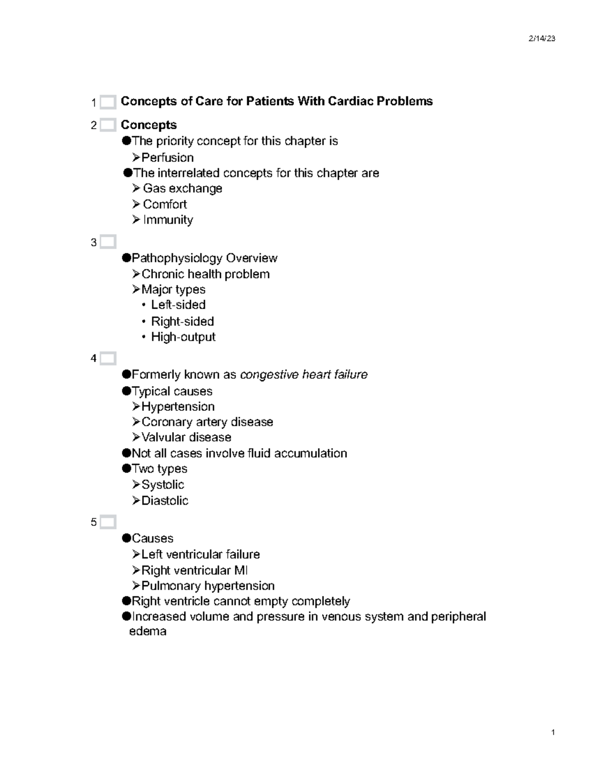 Ch32 - evolve - 2/14/ 1 Concepts of Care for Patients With Cardiac ...