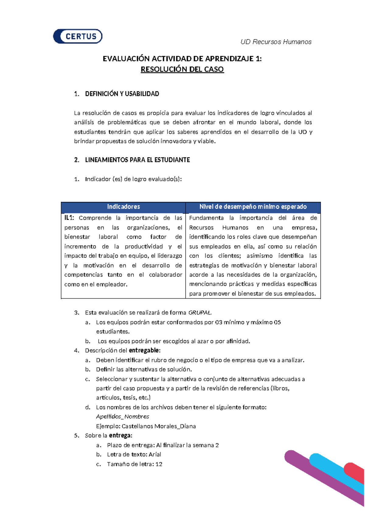 Grupo 4 CASO Coopers & Lybrand - EVALUACIÓN ACTIVIDAD DE APRENDIZAJE 1 ...