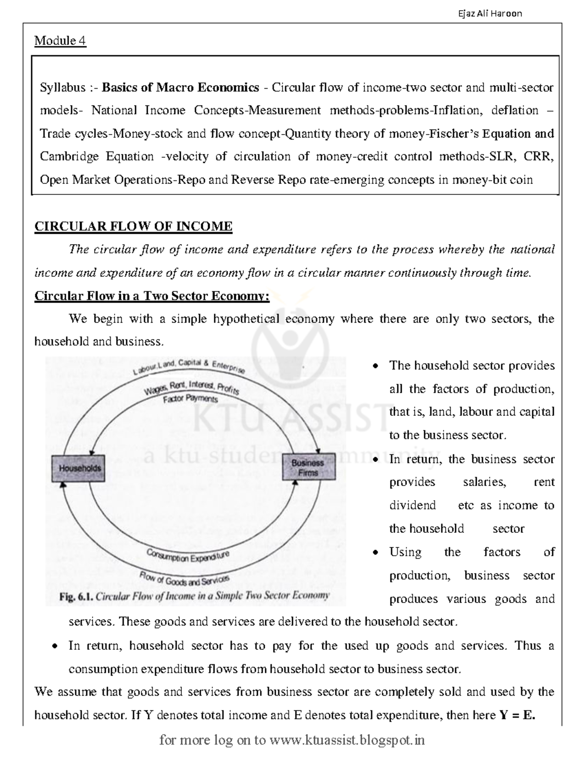 Economics module 4 - Business study - Module 4 Syllabus :- Basics of ...