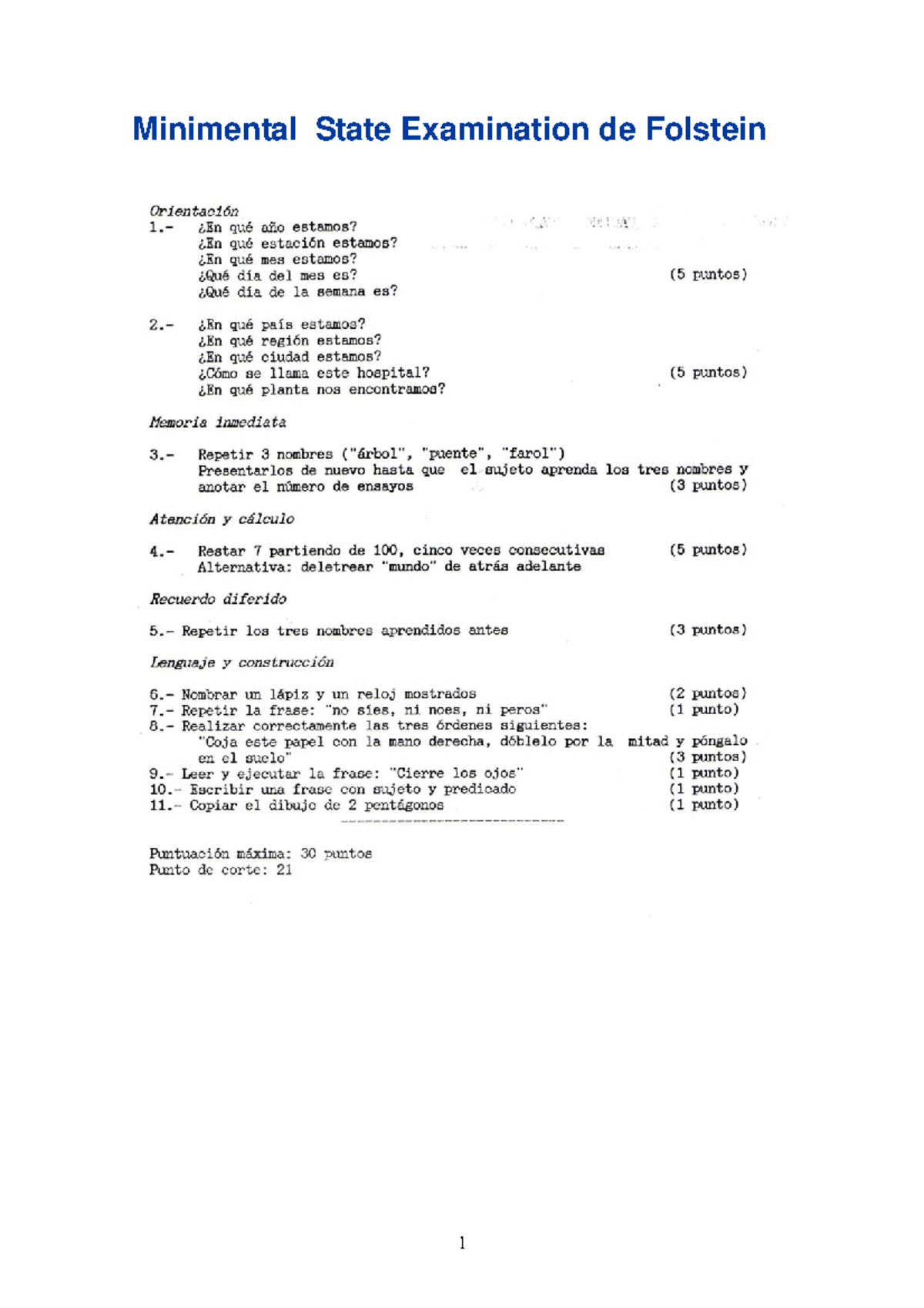 Anexo Tema 6-Evaluacion en demencias - Minimental State Examination de ...