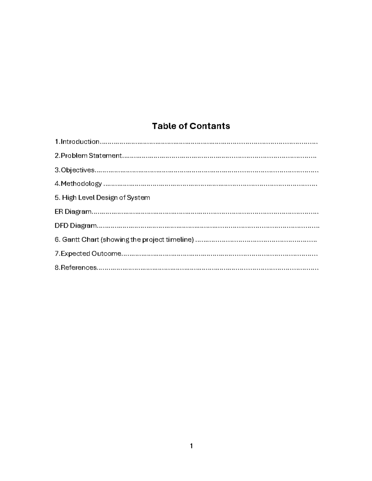 Table of Contants-1 - - Studocu