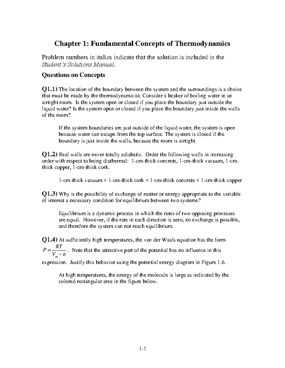 Thermo ISM ch01-converted - Chapter 1: Fundamental Concepts of ...